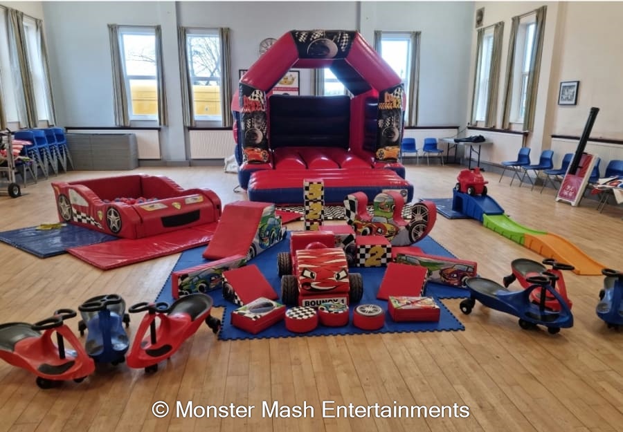 Racing cars party package - Bouncy Castle Hire in Doncaster, Rotherham ...