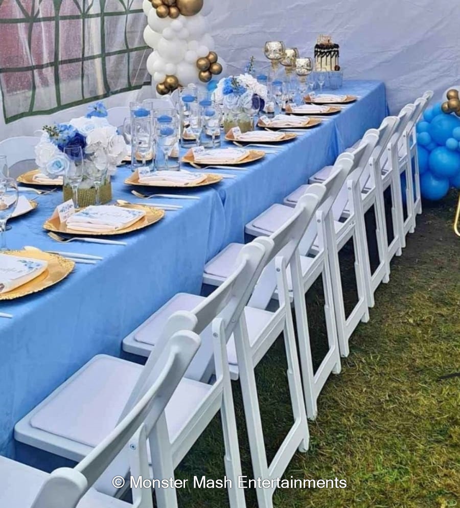 White Event Chairs - Bouncy Castle Hire in Doncaster, Rotherham & South ...